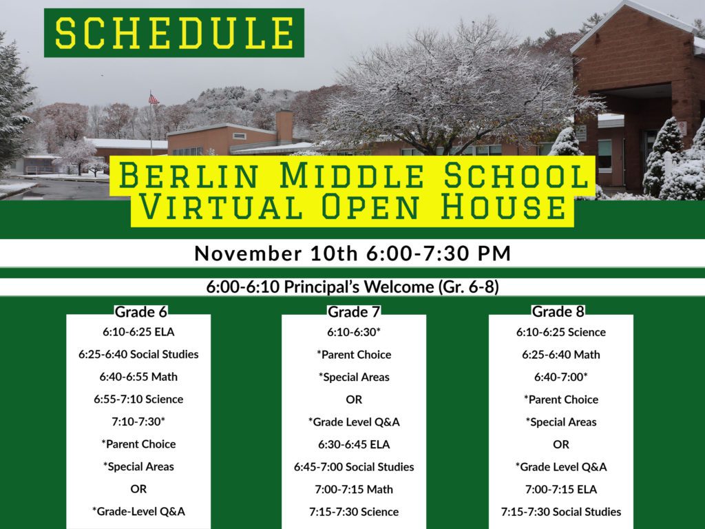 Berlin Middle School Virtual Open House | Berlin Central School District