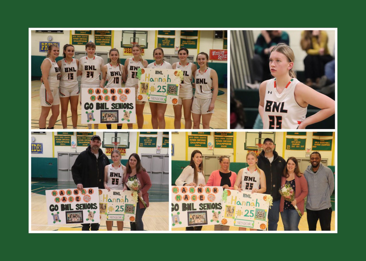 BNL Girls Varsity Basketball Senior Night | Berlin Central School District