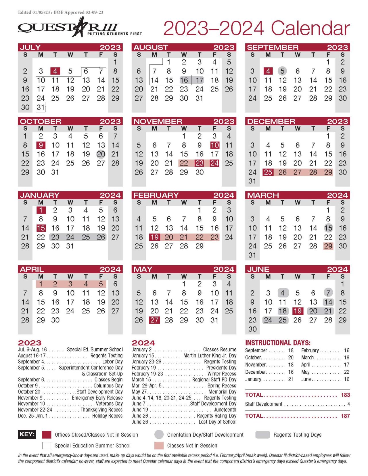 ATTENTION BERLIN QUESTAR III STUDENTS & FAMILIES | Berlin Central ...