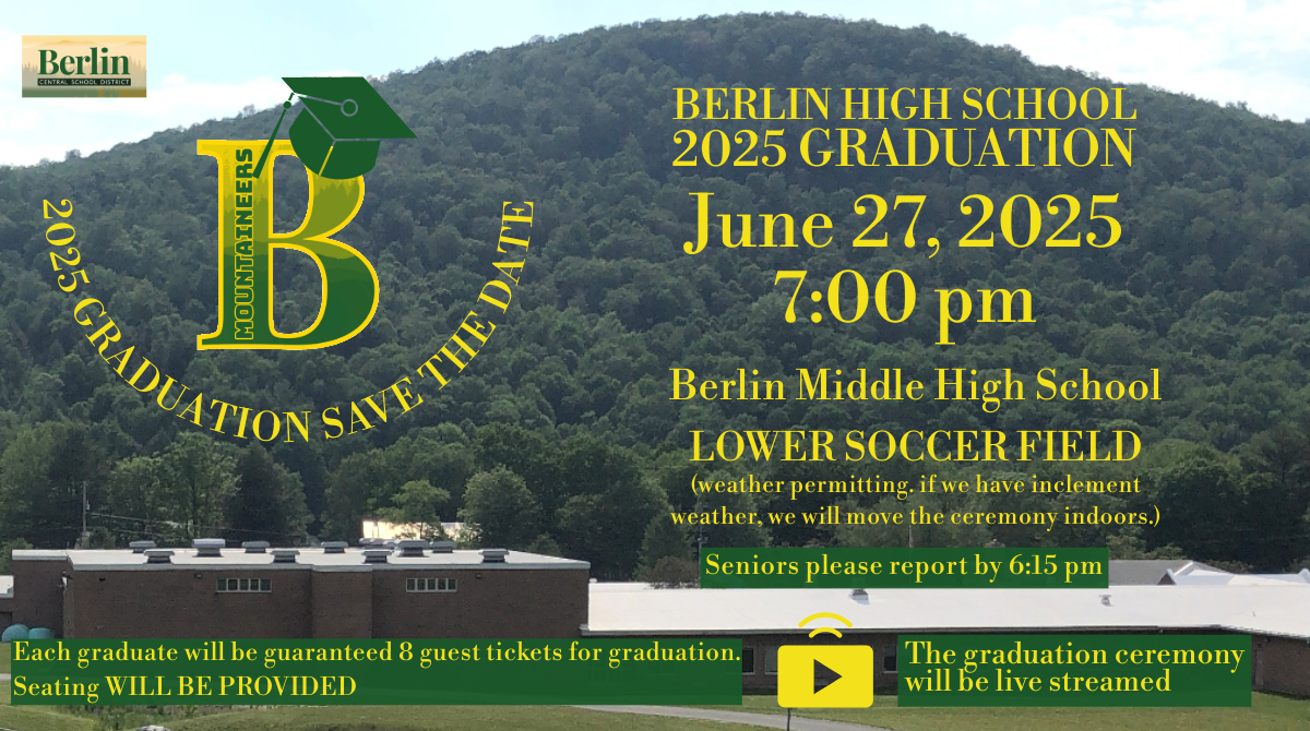 Berlin High School Graduation Information | Berlin Central School District