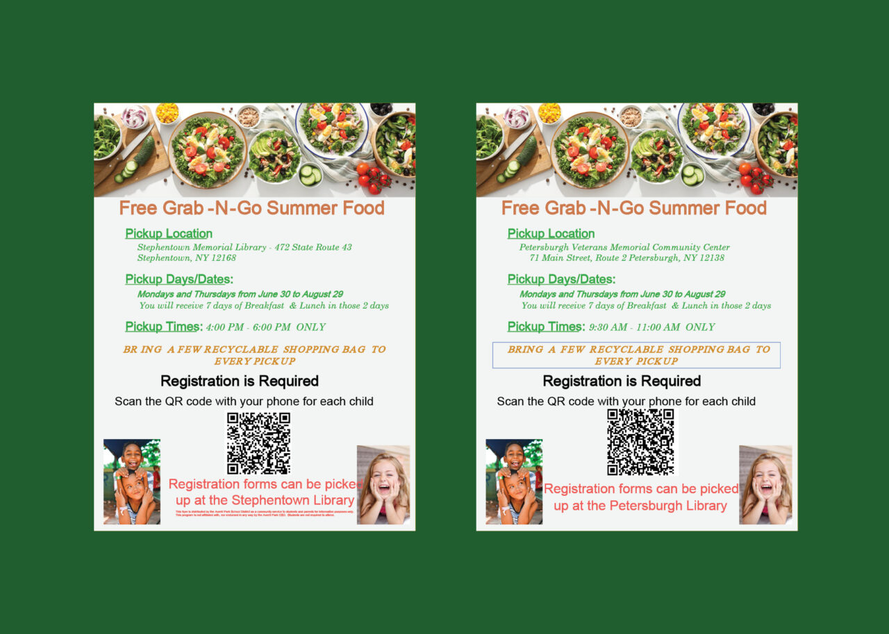 Free Grab -N-Go Summer Food Community Program | Berlin Central School ...