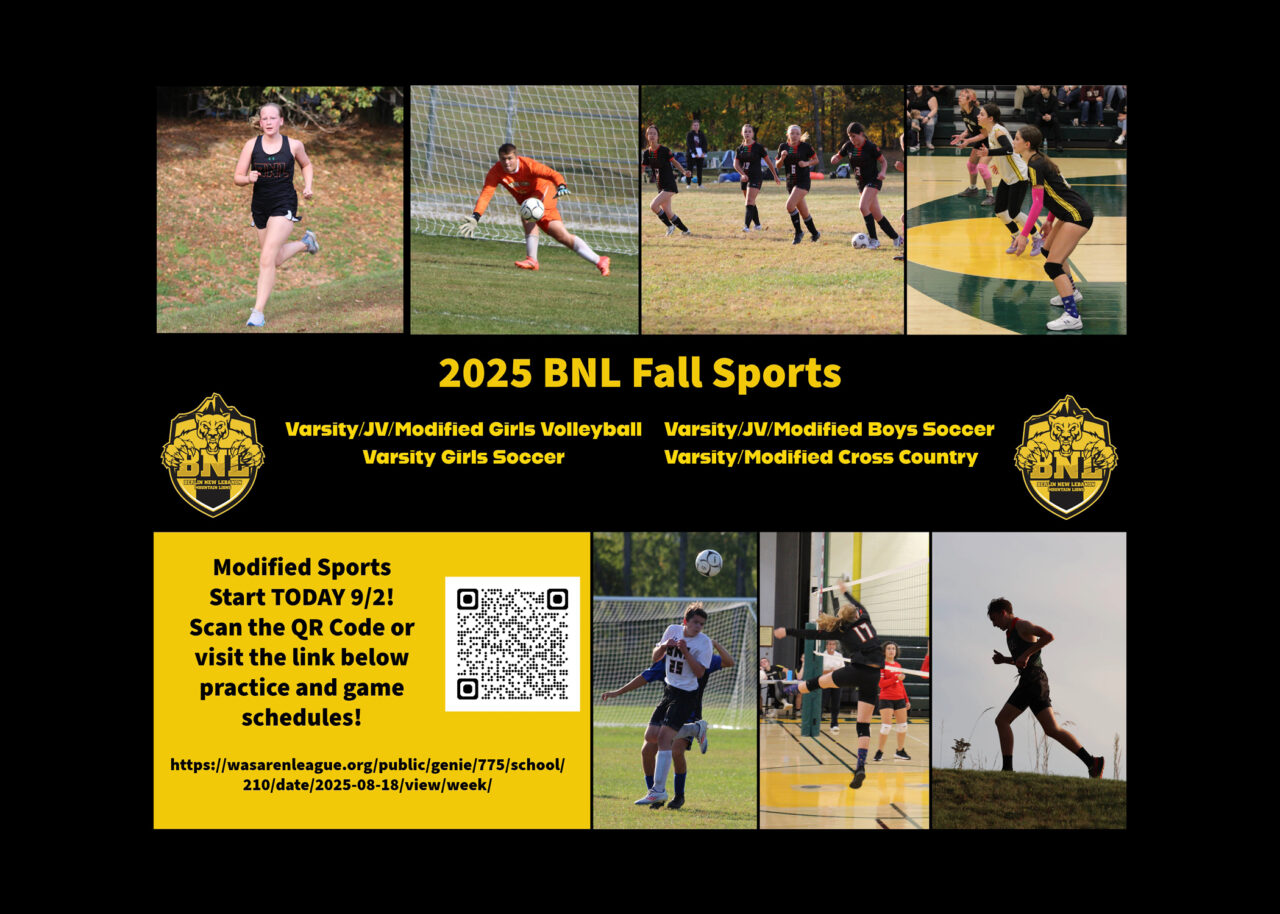 BNL Modified Sports Start TODAY 9/2! | Berlin Central School District