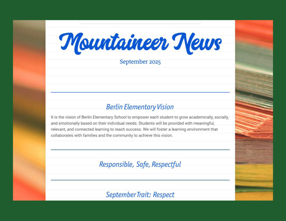 BES' September Mountaineer News is available! | Berlin Central School ...