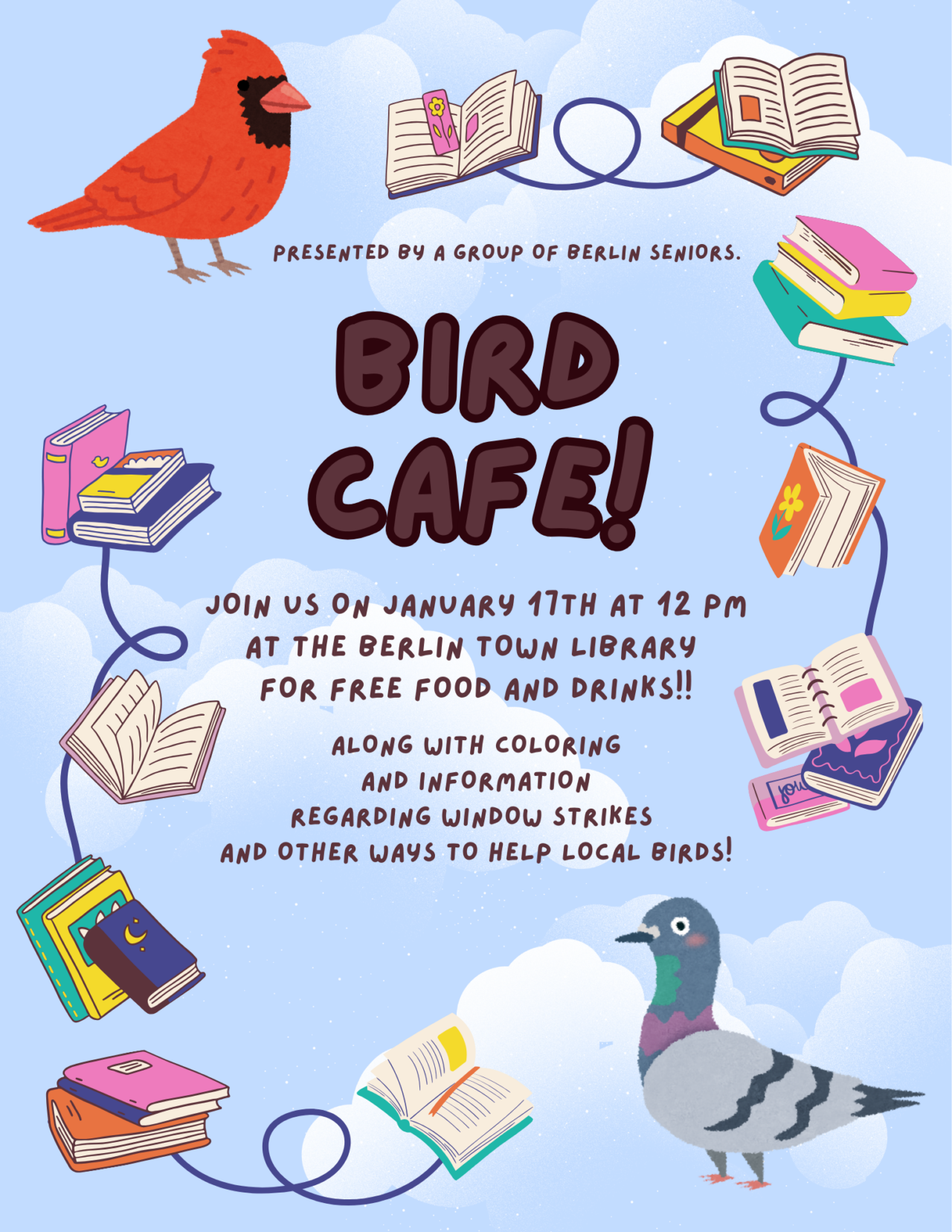 Bird Café at the Berlin Free Town Library 1/17 | Berlin Central School ...