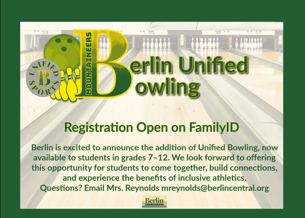 Berlin Unified Bowling Registration Open | Berlin Central School District
